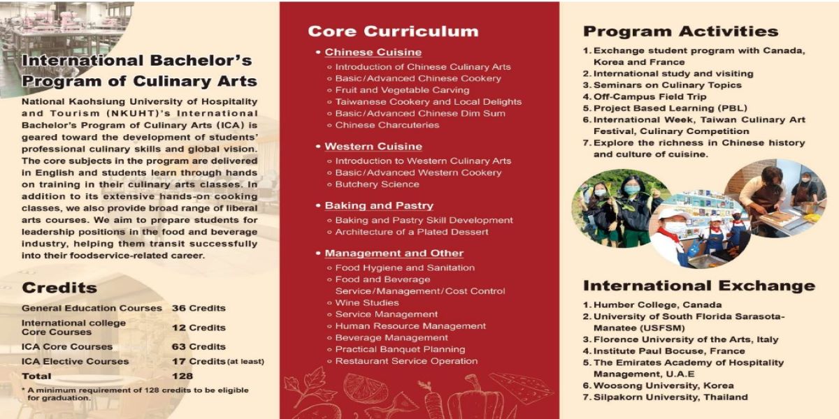 International bachelors’ programs of Culinary Arts - Taiwan Education Fair